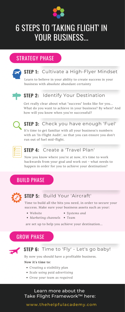 6 Steps For ‘Taking Flight’ In Your Business - The Helpful Academy